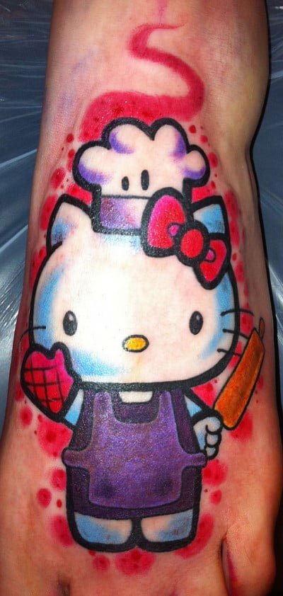 35+ Cute & Crazy Hello Kitty Tattoo Design – EntertainmentMesh